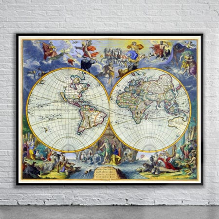 Vintage World Maps - Old World Prints