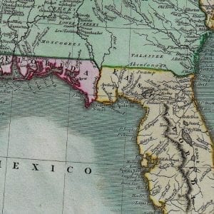 Vintage Map of Eastern United States 1806