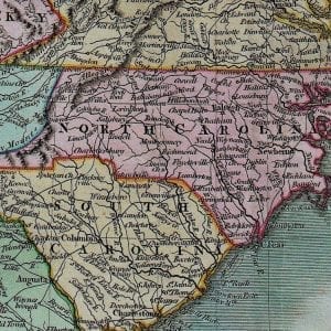 Vintage Map of Eastern United States 1806