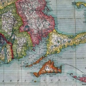 Vintage Map of U.S. Railroad Map 1900