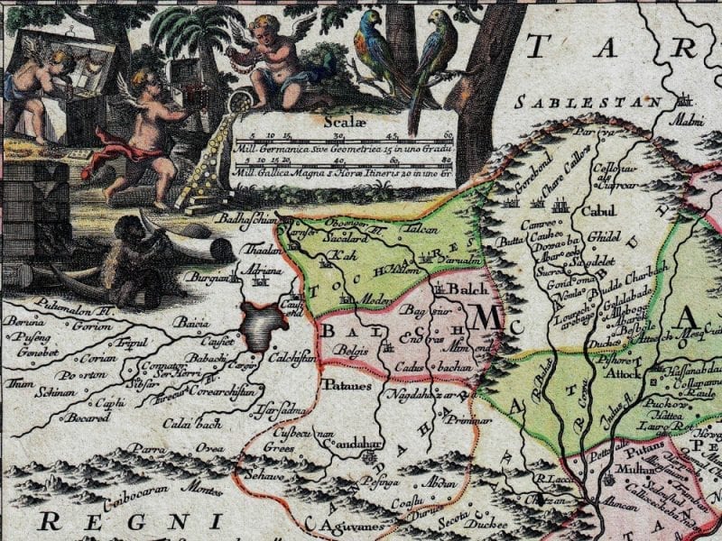 Vintage Map of India 1740
