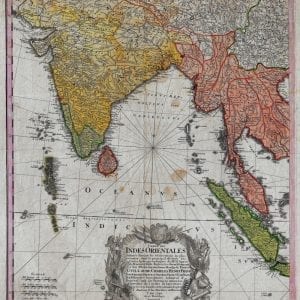Vintage Map of India 1748