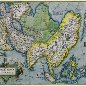 Vintage Map of Asia 1571