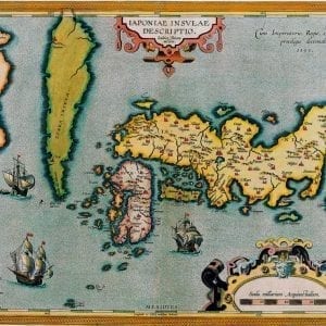 Vintage Map of Japan 1595