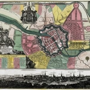 Vintage Map of Berlin 1738