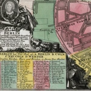 Vintage Map of Berlin 1738