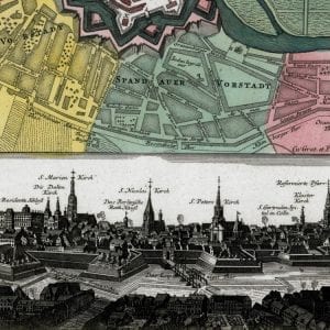Vintage Map of Berlin 1738
