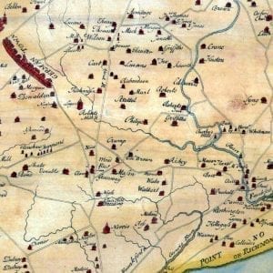 Vintage Map of Philadelphia 1752