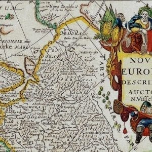 Vintage Map of Europe 1658