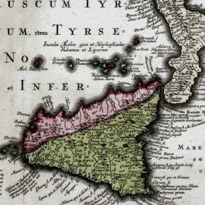 Vintage Map of Italy 1750