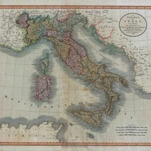 Vintage Map of Italy 1799