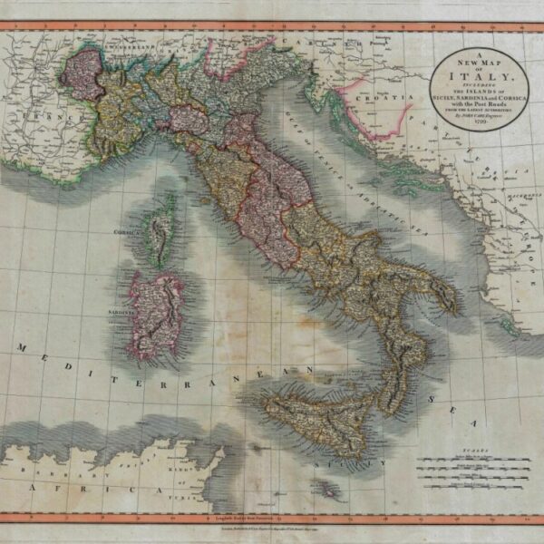 Vintage Map of Italy 1799