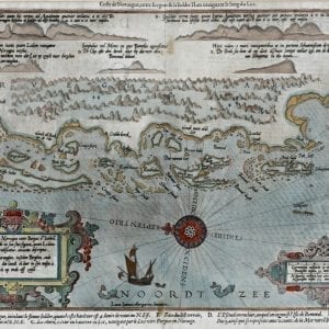 Vintage Map of Norway 1588