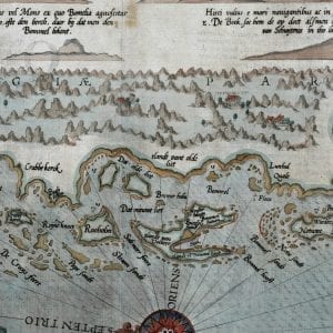 Vintage Map of Norway 1588