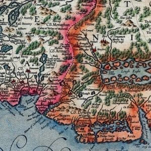 Vintage Map of Ireland 1609