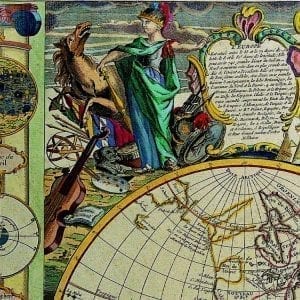 Vintage Nolin World Map 1755