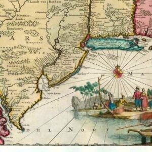 Vintage Map of New England 2