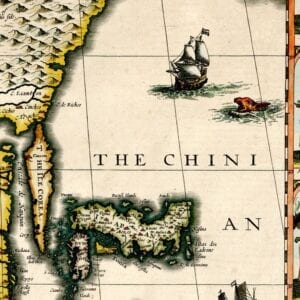 Vintage Map of China 1626