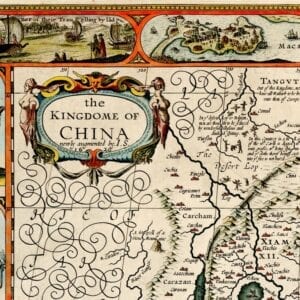 Vintage Map of China 1626