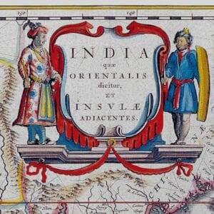 Vintage Map of South East Asia 1650