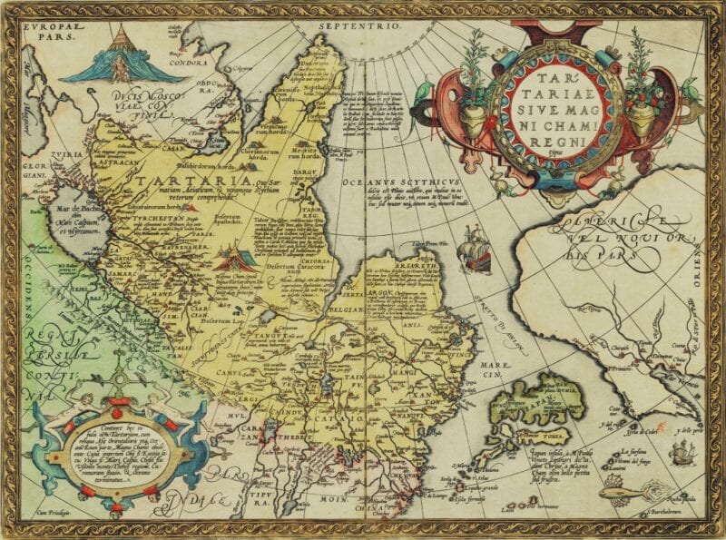 Vintage Map of Tartaria 1570