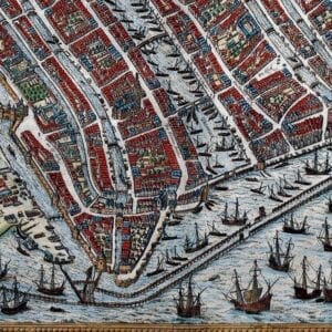Vintage Map of Amsterdam 1574