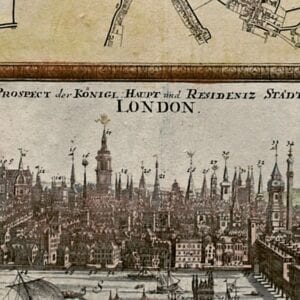 Vintage Map of London 1730