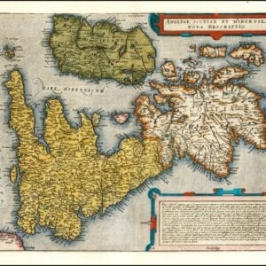 Vintage Map of the British Isles 1578