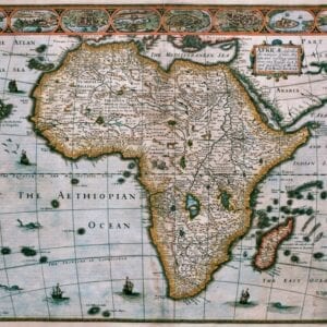 Vintage Map of Africa 1627