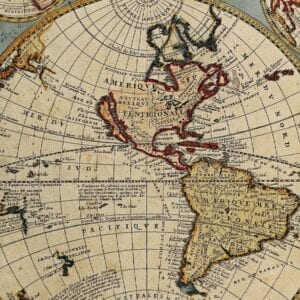Vintage Nolin Map of the World 1741