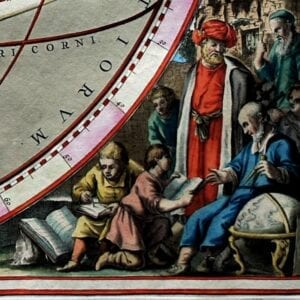 Vintage Andreas Cellarius Celestial Map 1660 Plate 1