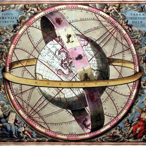 Vintage Andreas Cellarius Celestial Map 1660 Plate 2