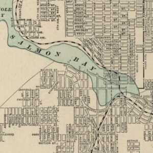 Vintage Map of Seattle 1897