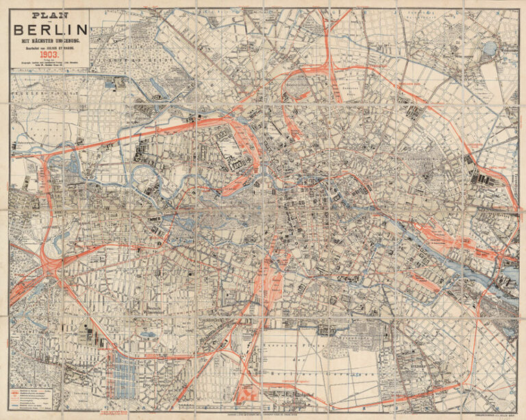 Vintage Map of Berlin 1903
