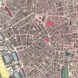 Vintage Map of Liverpool 1890