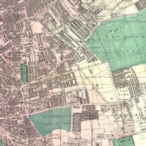 Vintage Map of Liverpool 1890
