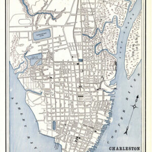 Vintage Map of Charleston 1898