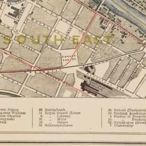 Vintage Map of Berlin 1883
