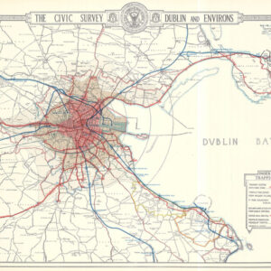 Vintage Map of Dublin 1925