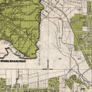 Vintage Map of LA 1909