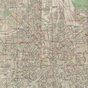 Vintage Map of Moscow 1957