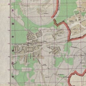 Vintage Map of Moscow 1957