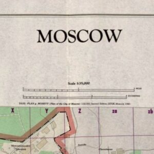 Vintage Map of Moscow 1957