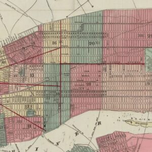 Vintage Map of New York 1857