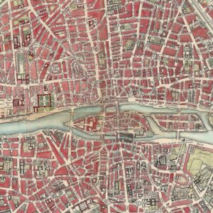 Vintage Map of Paris 1784