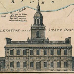 Vintage Map of Philadelphia 1777