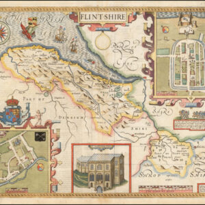 Vintage Map of Flintshire