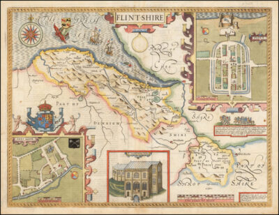 Vintage Map of Flintshire