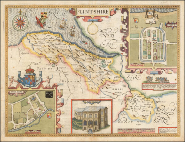 Vintage Map of Flintshire