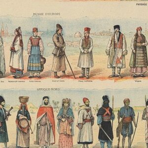 Vintage Map of the World 1900